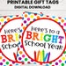 Bright School Year Tag, Back to School Tag, First Day of School ...