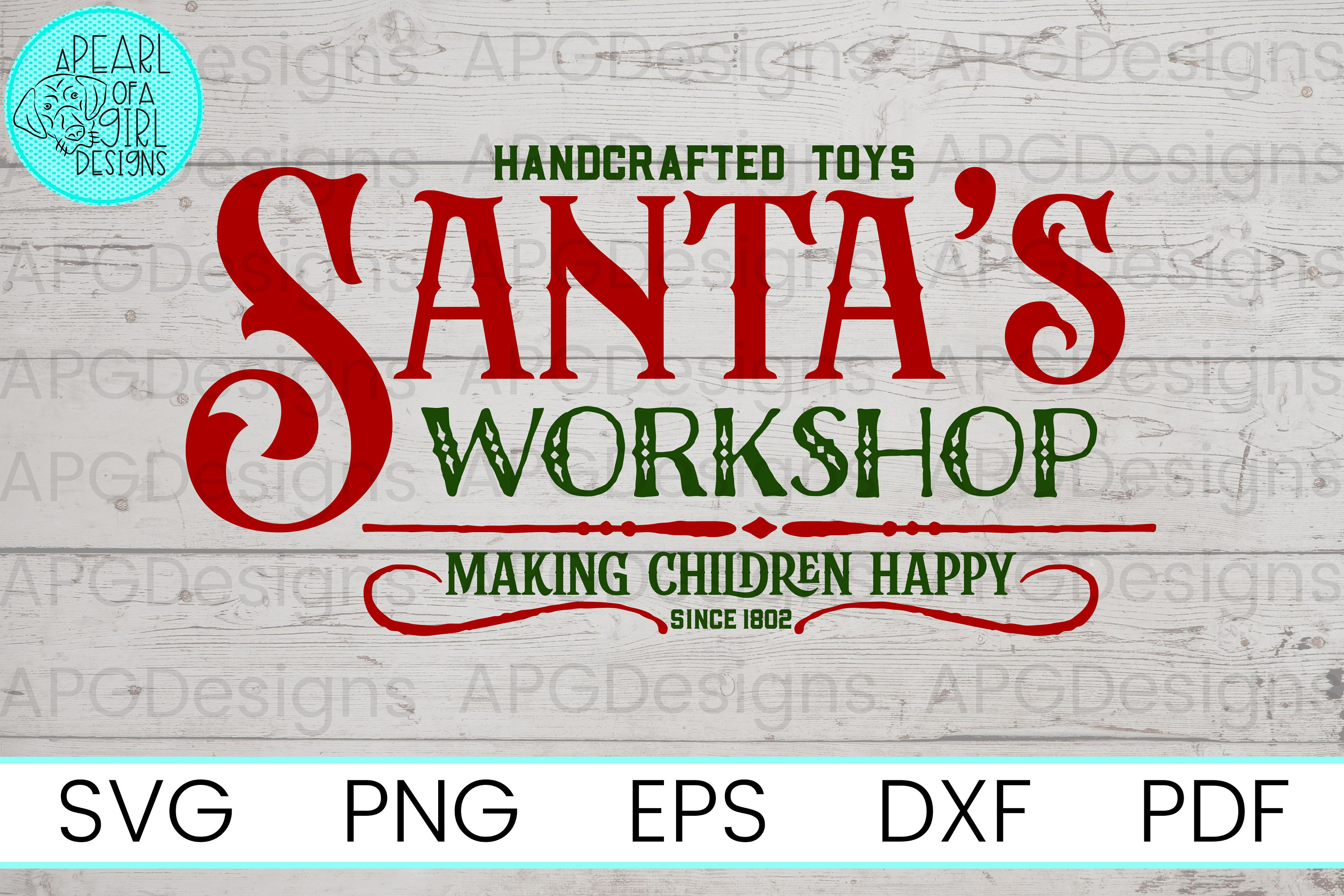 Santa's Workshop SVG, Christmas SVG, Vintage Christmas SVG, Santa Svg, Farmhouse Sign Svg ...
