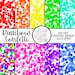 Rainbow Confetti Digital Paper Pack, Rainbow Paper, Scrapbook Paper ...