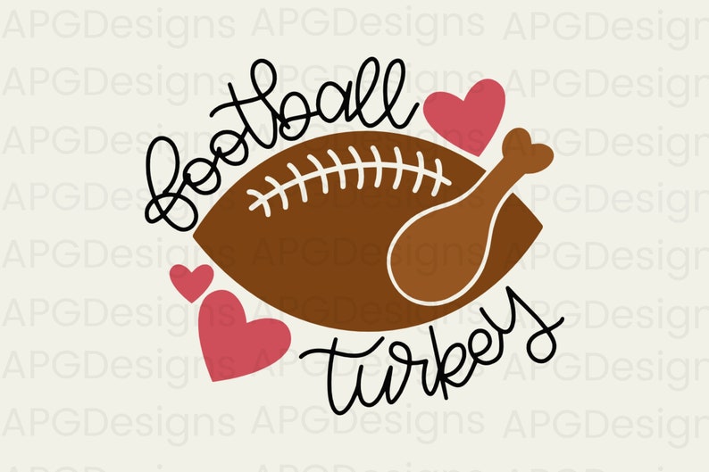 Turkey & Football SVG, Thanksgiving SVG, Football Svg, Png, Eps, Dxf ...