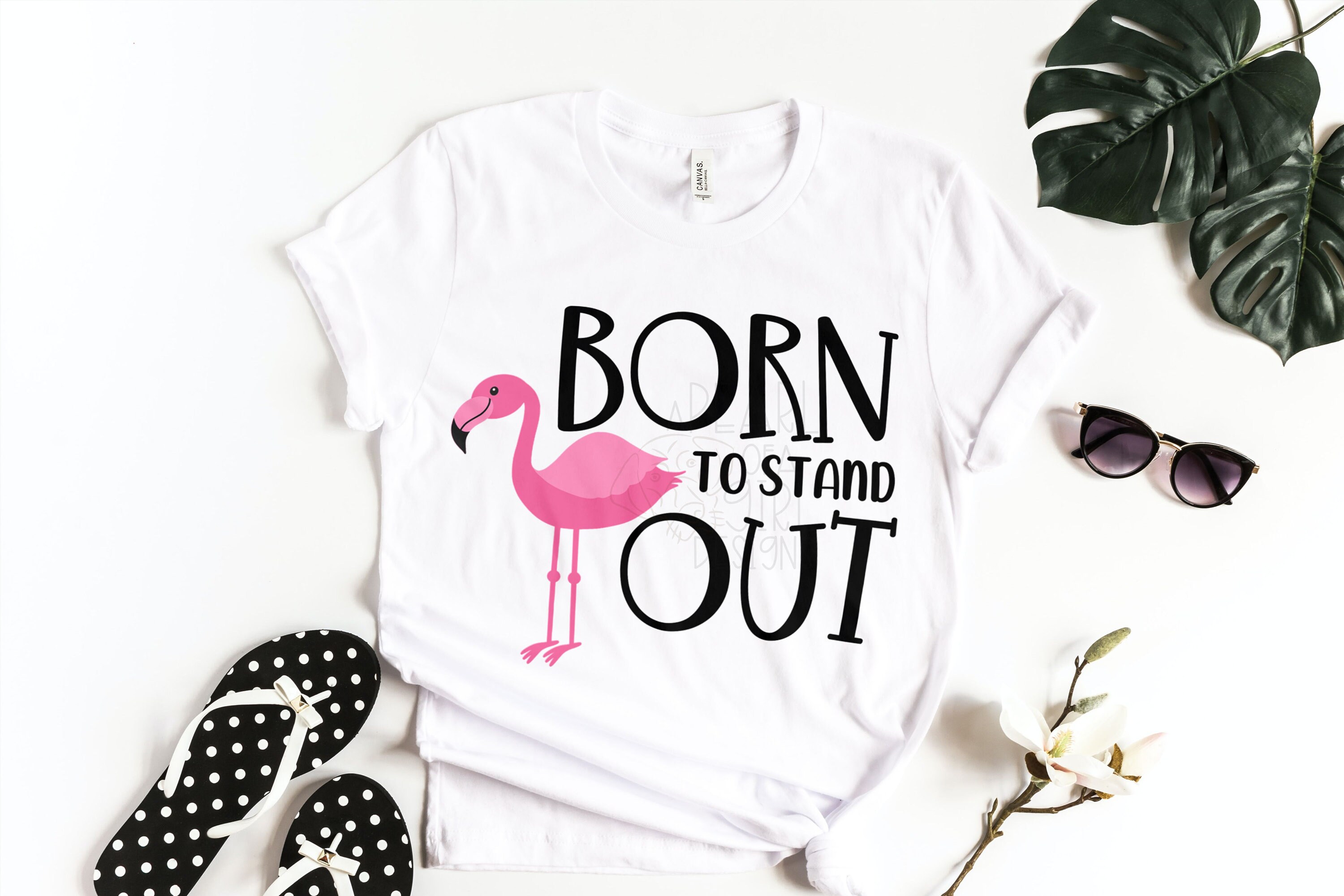 Flamingo SVG, Born to Stand Out SVG, Flamingo Clipart, Sublimation PNG ...