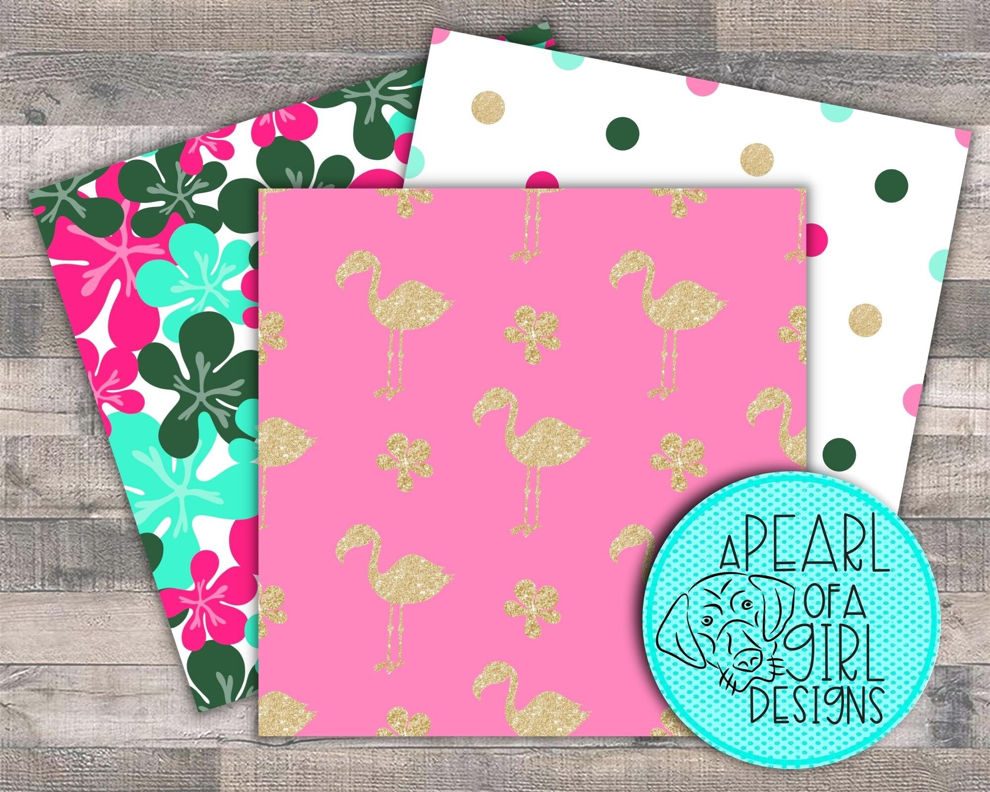 Flamingo Digital Paper Flamingo Background Tropical Pattern - Etsy
