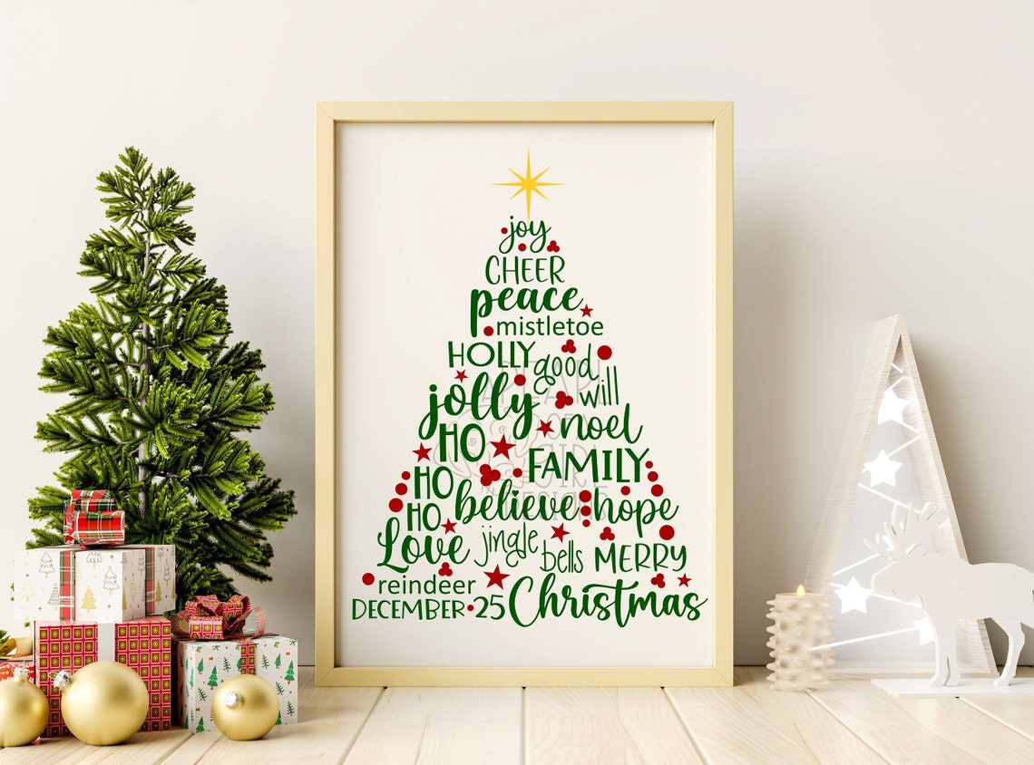 Christmas Tree SVG, Christmas Sign SVG, Merry Christmas SVG, Christmas ...