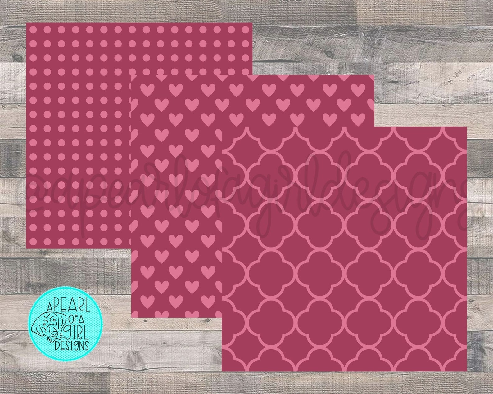Pink Rose Digital Paper, Seamless Pattern, Fabric Print, Background ...
