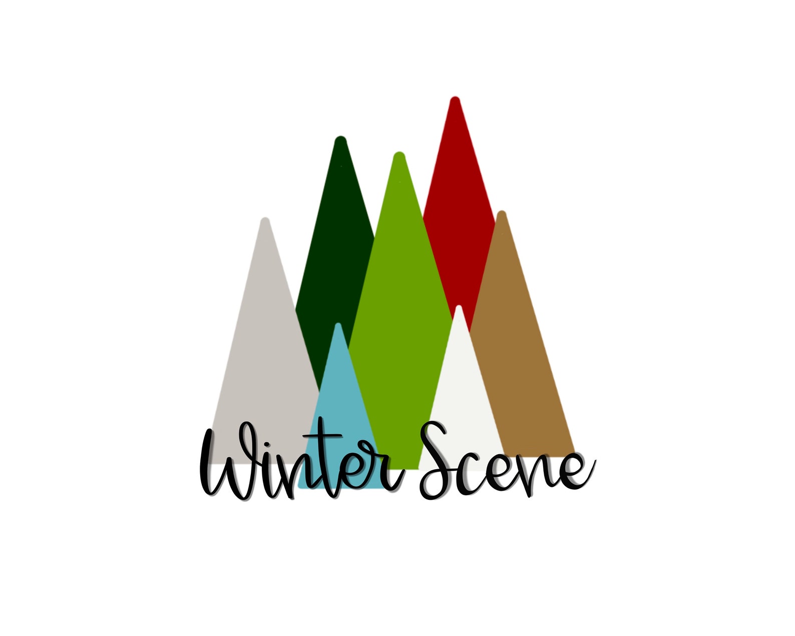 Winter Scene, Procreate Palette, Color Swatches, Digital Color Palette ...