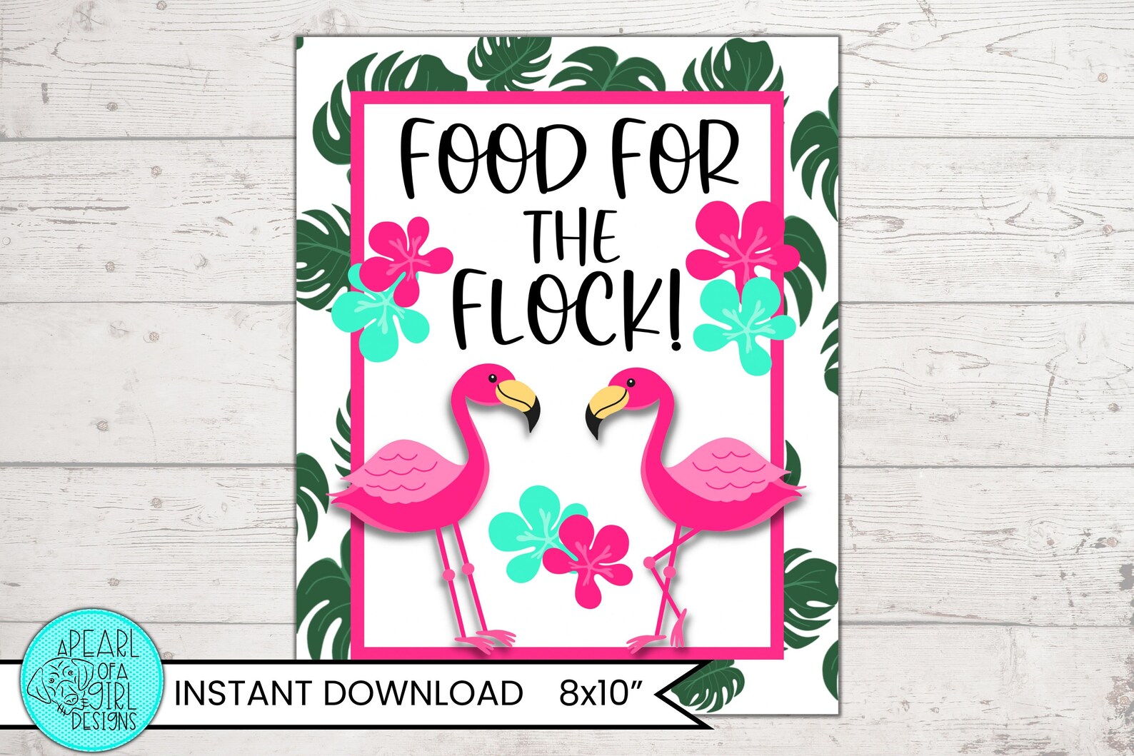 Flamingo Party Signs, Flamingo Birthday Party Decoration, Flamingo ...