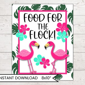 Flamingo Party Signs, Flamingo Birthday Party Decoration, Flamingo ...