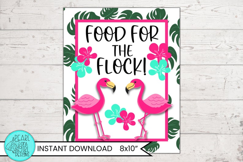 Flamingo Party Signs, Flamingo Birthday Party Decoration, Flamingo ...