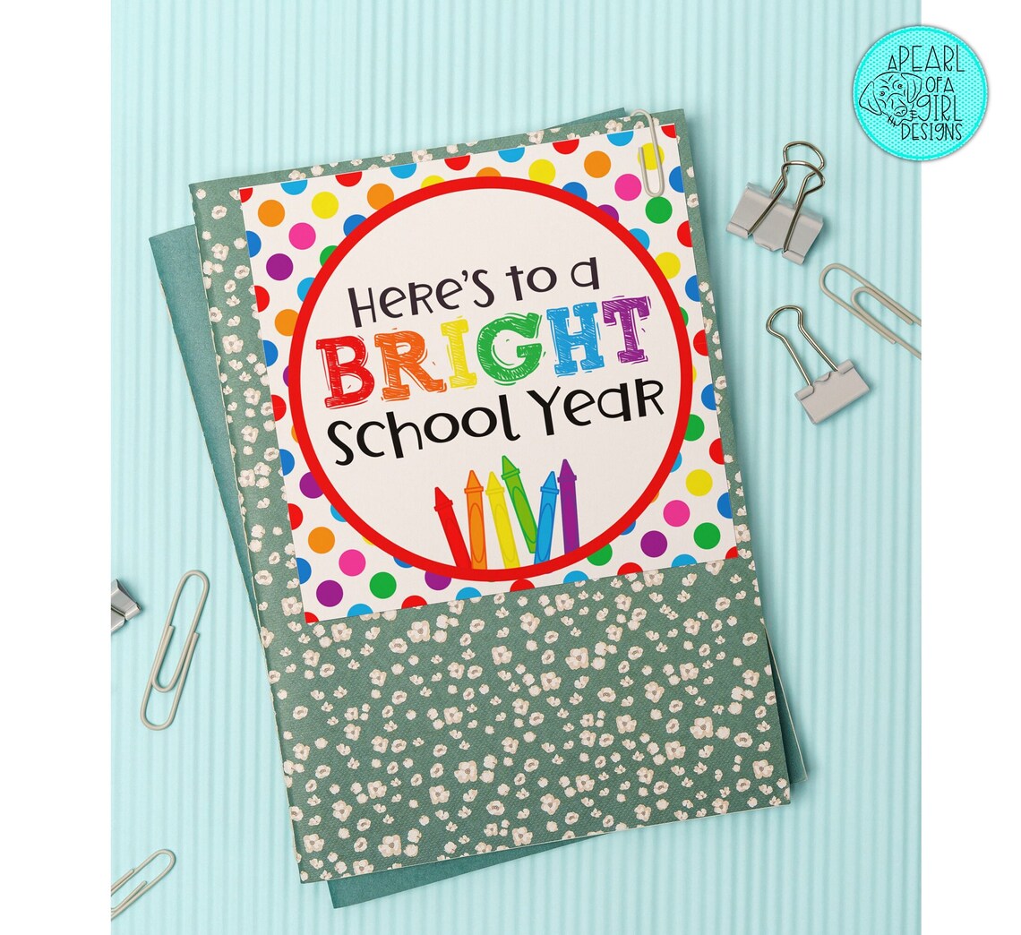 Bright School Year Tag, Back to School Tag, First Day of School ...