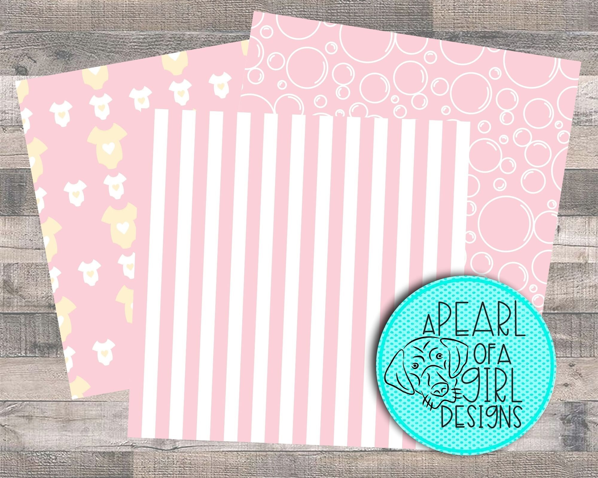 Baby Bath Digital Paper Pack, Printable Paper, Baby, Nursery, Scrapbook ...