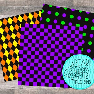 Halloween Patterns Digital Paper Pack, Printable Paper, Halloween ...
