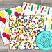 Balloon Party Digital Paper Pack, Birthday Paper, Scrapbook, Happy ...