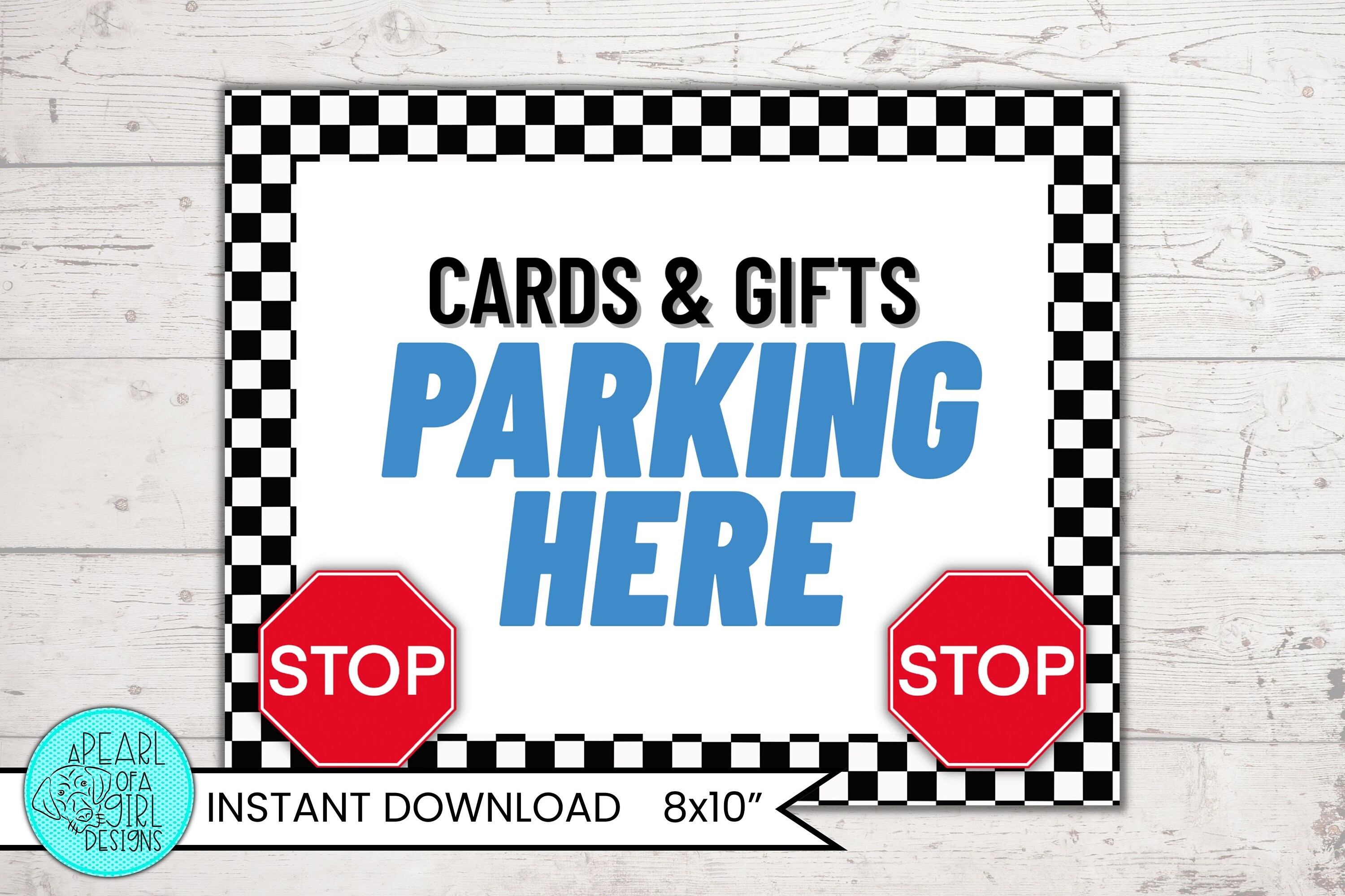 Race Car Party Signs, Race Car Birthday Party Decoration, Car Party ...