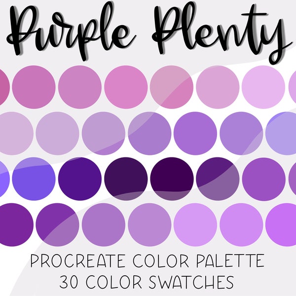 Purple Color Palette - Etsy