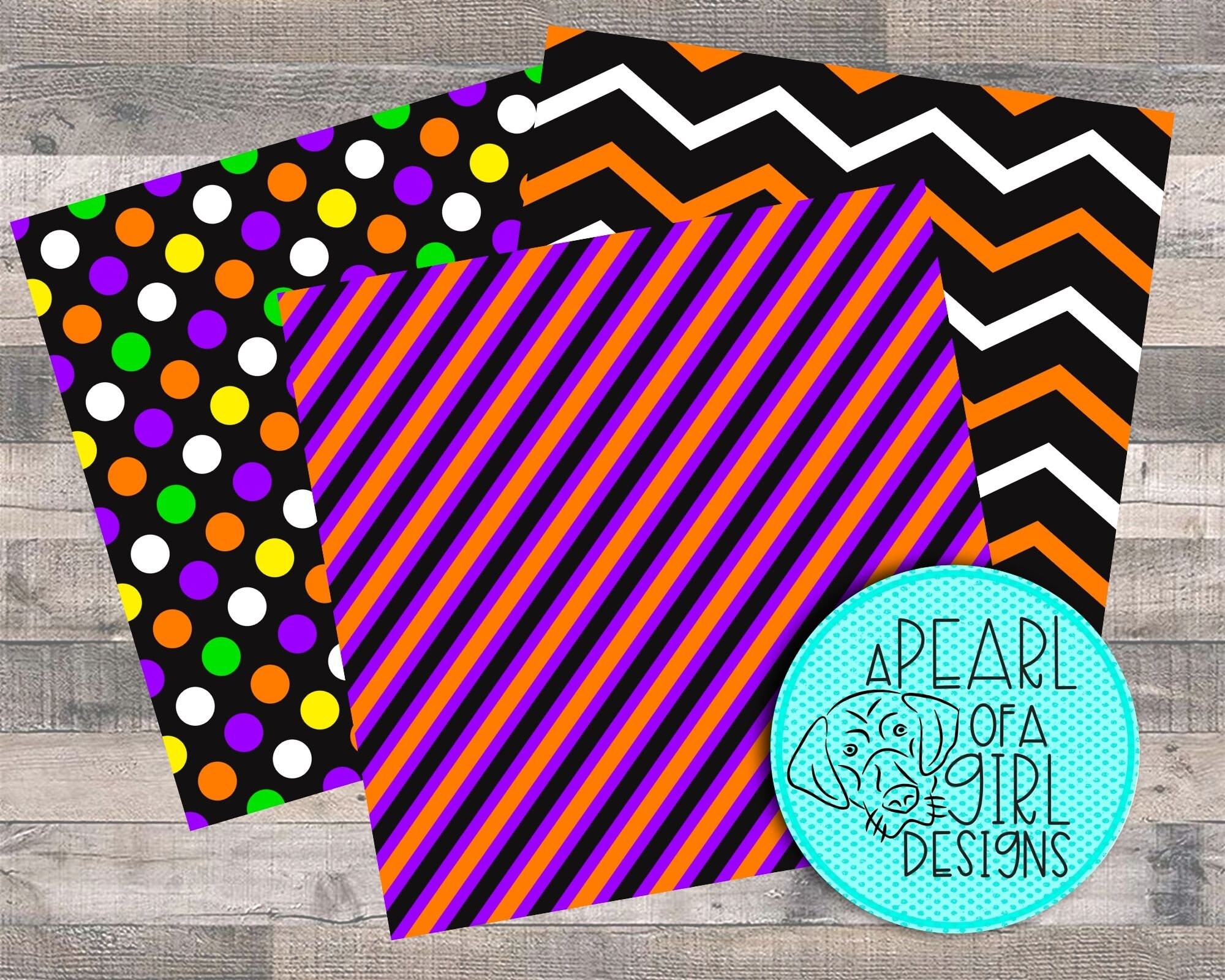 Halloween Patterns Digital Paper Pack, Printable Paper, Halloween ...
