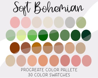 Nature Walk PROCREATE COLOR PALETTE Color Swatches iPad - Etsy Canada