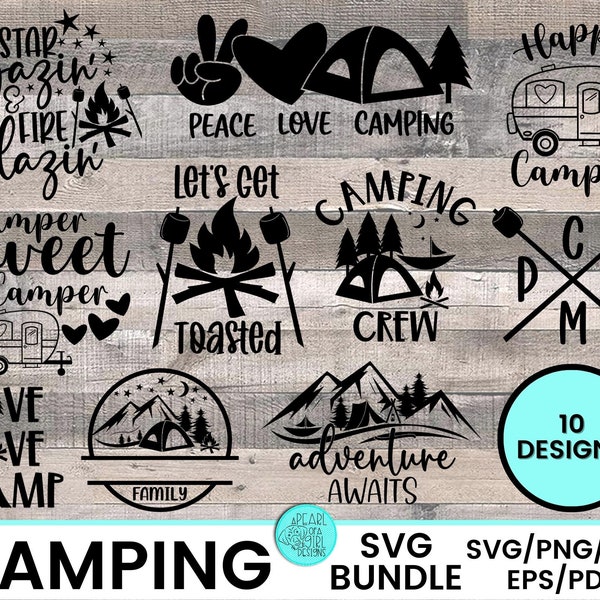 Camping Bucket Svg - Etsy