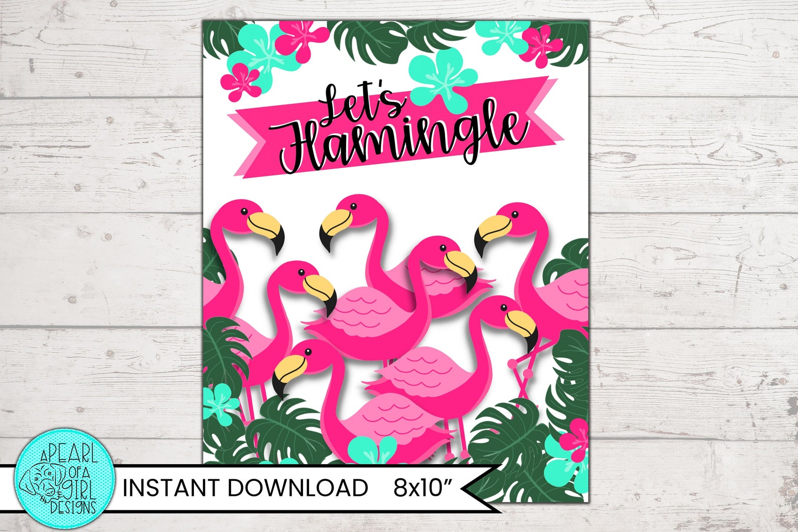 Flamingo Party Signs, Flamingo Birthday Party Decoration, Flamingo ...