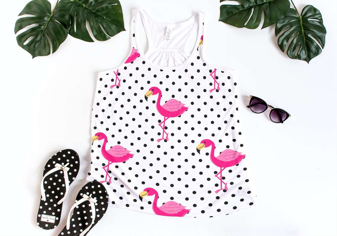 Flamingo Digital Paper Flamingo Background Tropical Pattern - Etsy