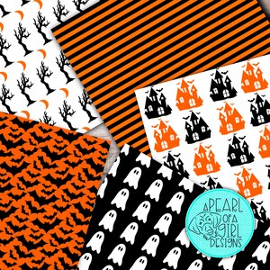 Halloween Digital Paper, Halloween Paper Pack, Halloween Scrapbook ...