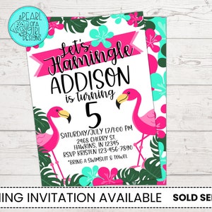 Flamingo Party Signs, Flamingo Birthday Party Decoration, Flamingo ...