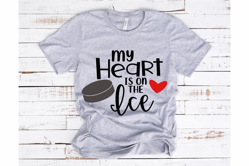 My Heart is on the Ice SVG Hockey SVG Sports Svg Sports Cut - Etsy