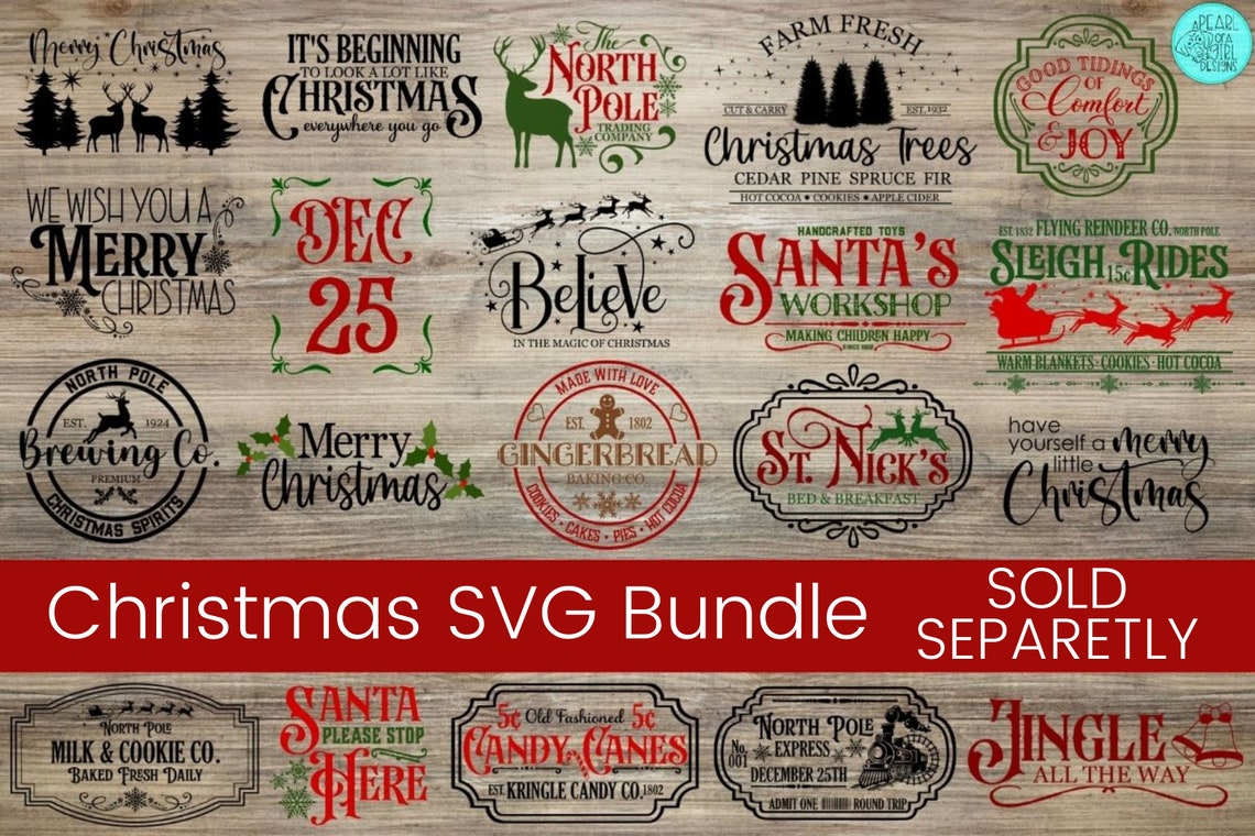 Santa's Workshop SVG, Christmas SVG, Vintage Christmas SVG, Santa Svg ...