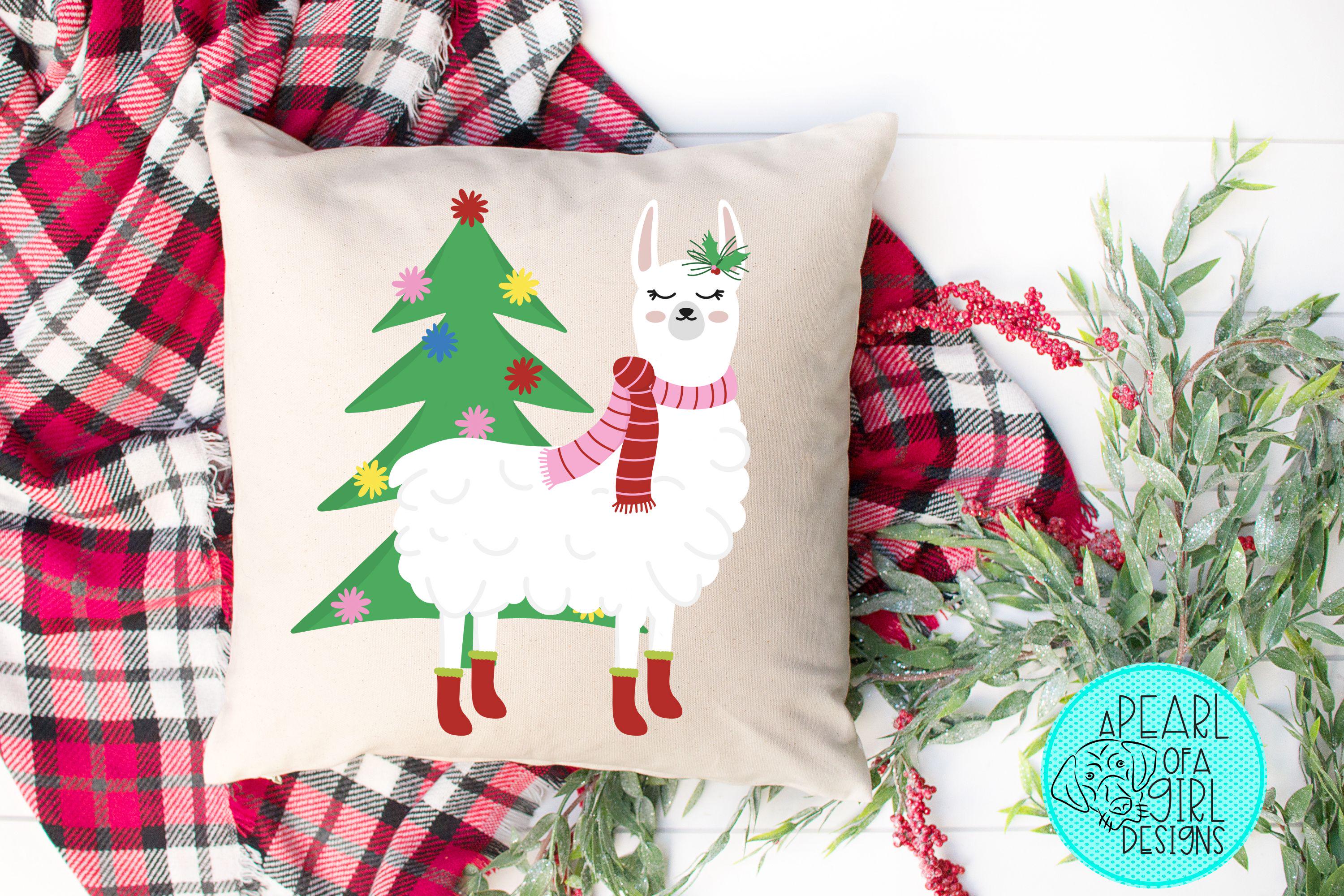 Christmas Llama Clipart, Christmas Llamas, Llama Clipart Bundle, Alpaca ...