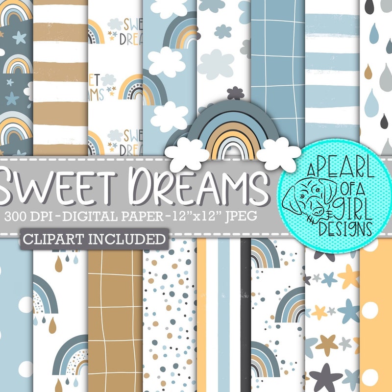 Baby Digital Paper - Etsy