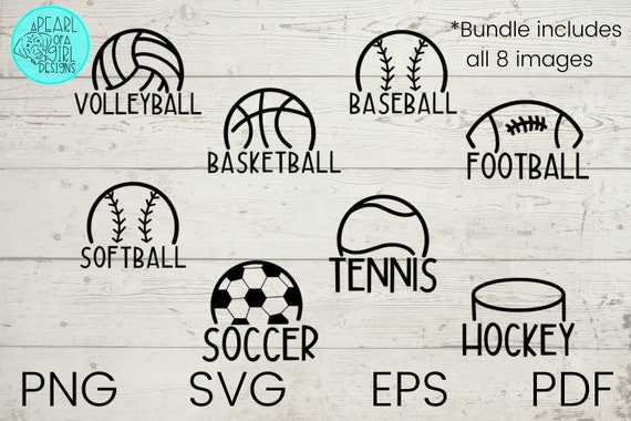 Sports SVG Bundle Sports Balls SVG Balls Svg Svg Bundle | Etsy Canada