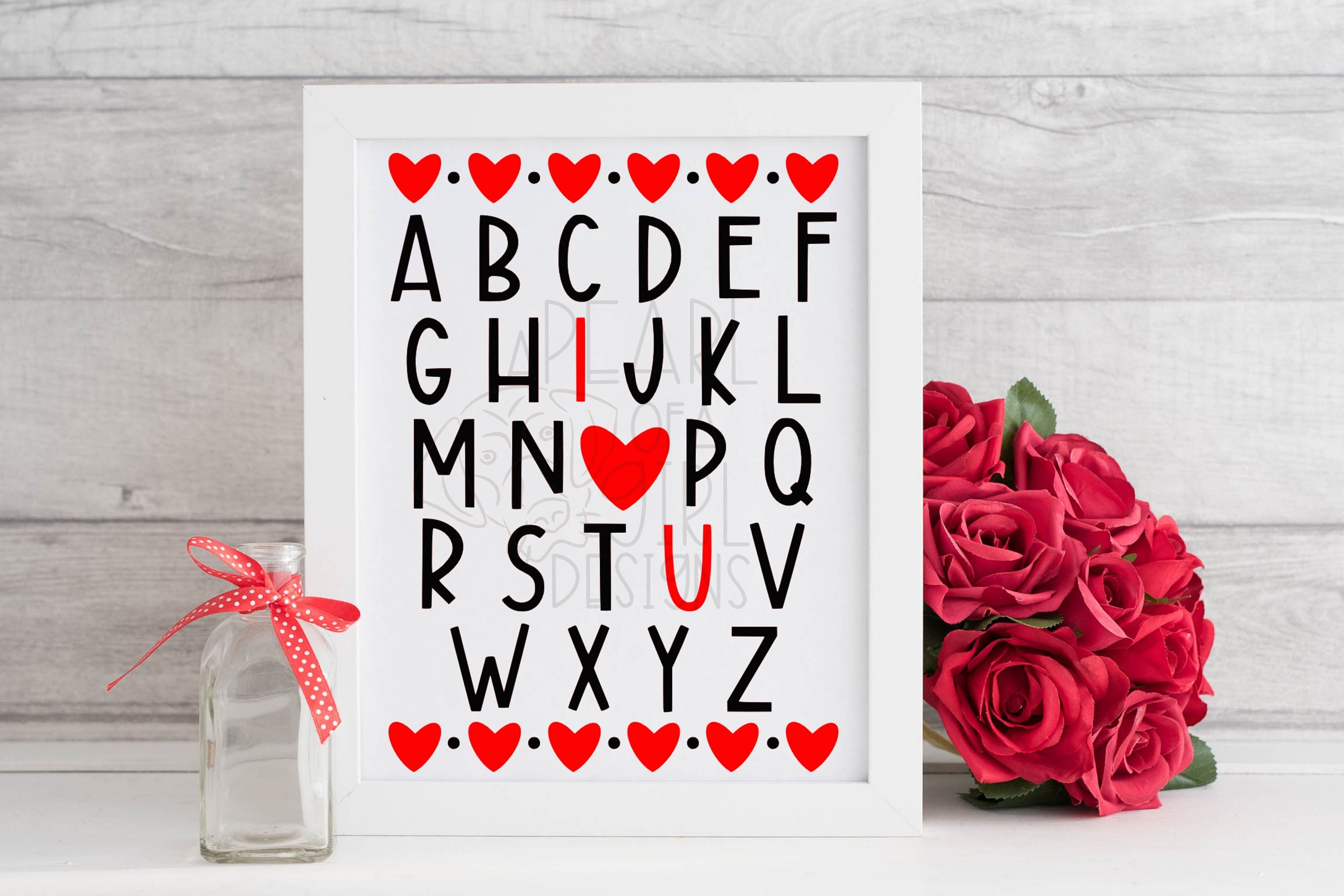 ABC I Love You SVG ABC Svg Alphabet Svg Alphabet Cut File - Etsy