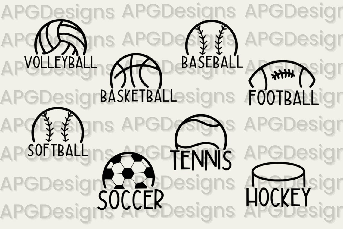 Sports SVG Bundle, Sports Balls SVG, Balls Svg, Svg Bundle ...