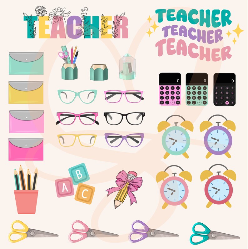 School Elements | Digital for Goodnotes, Notability Etc | 147 Pngs - Etsy
