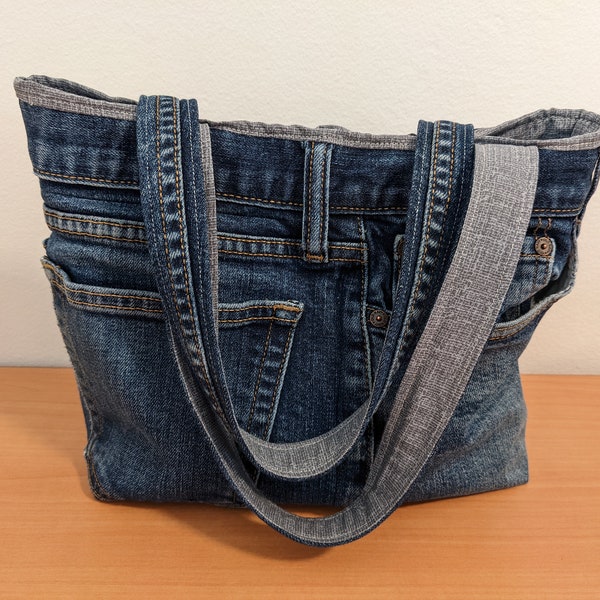 Blue Jean Purse - Etsy