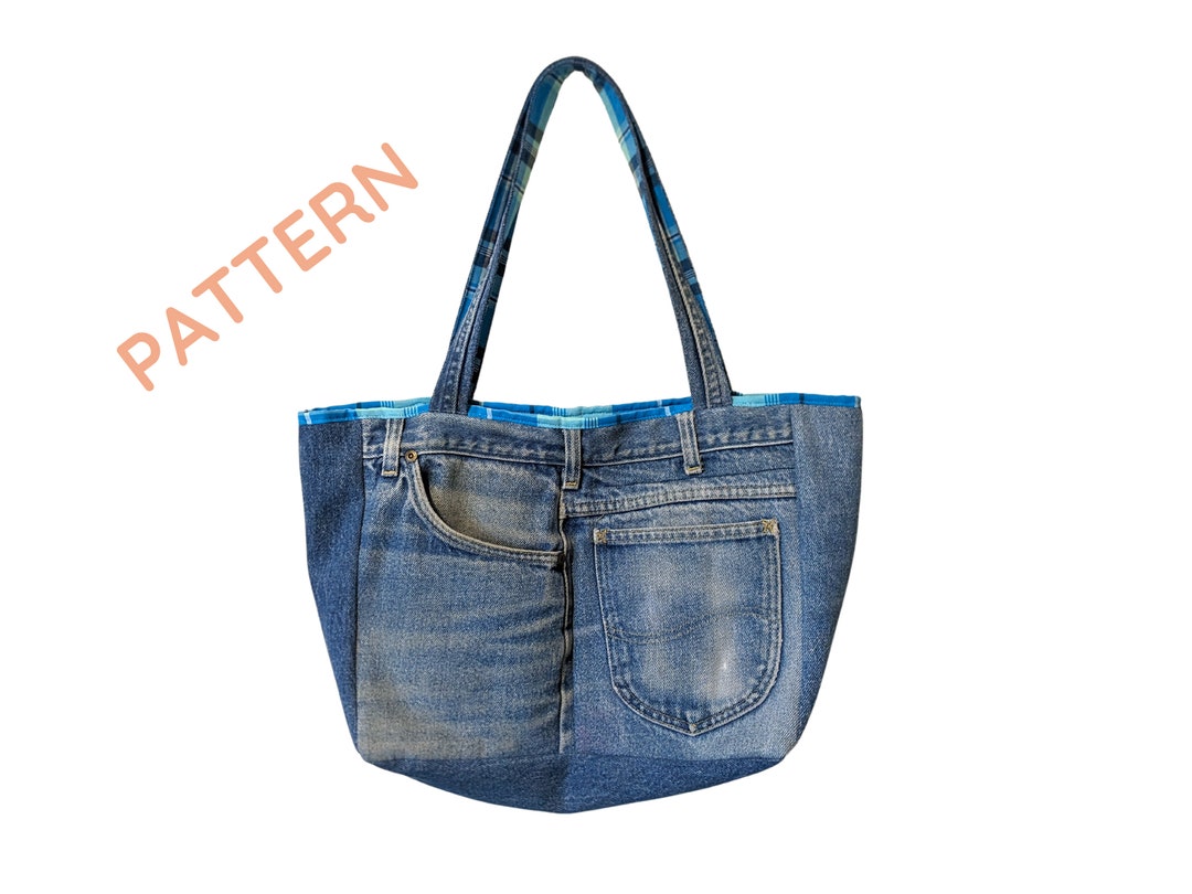 PATTERN: Upcycled Jean Bag | Recycled Denim Bag - Etsy