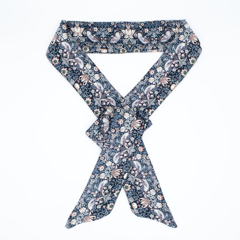 Silk Hair Ribbon Scarf - Etsy