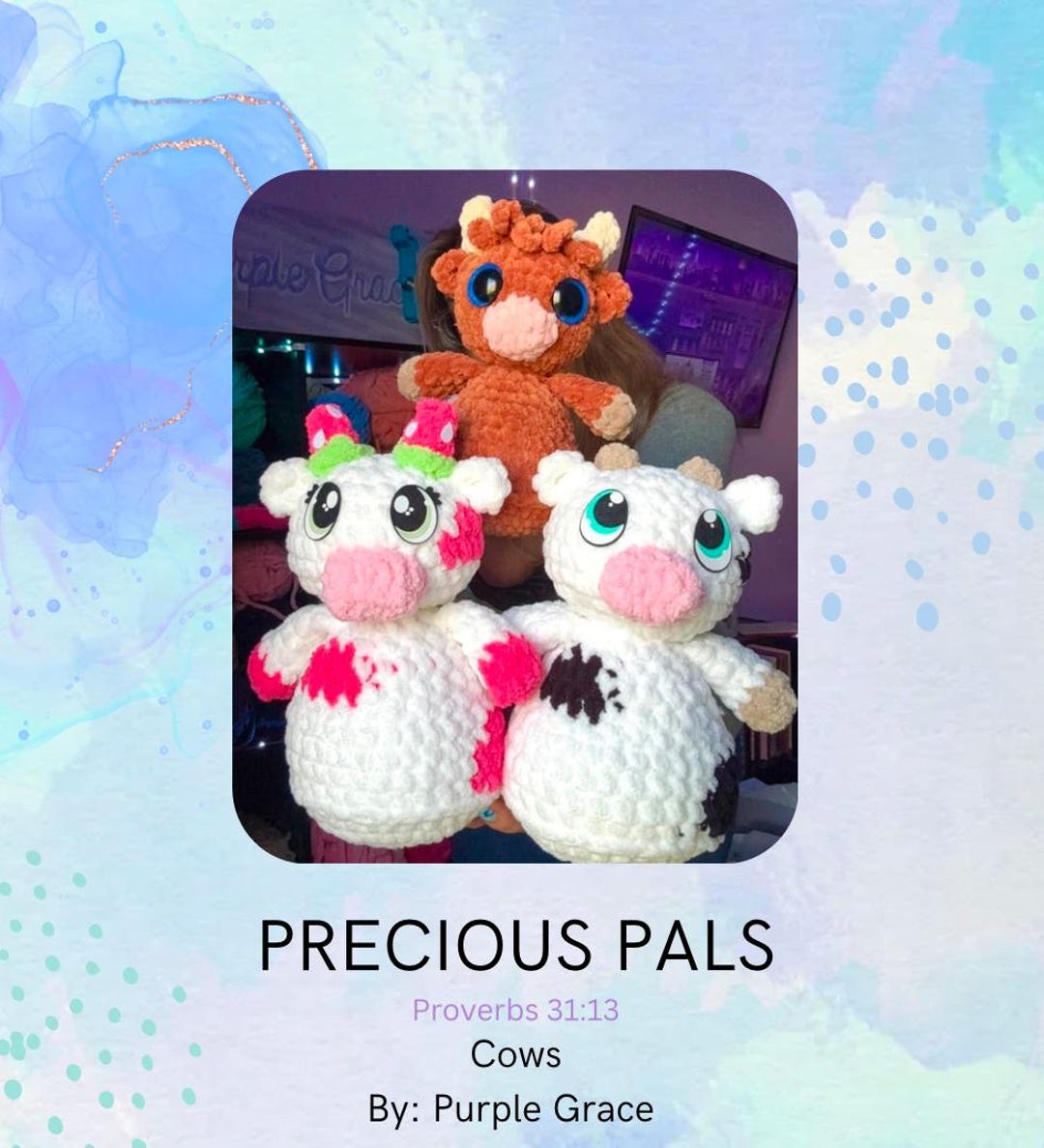 Precious Pals Cow Pattern Pack - Etsy