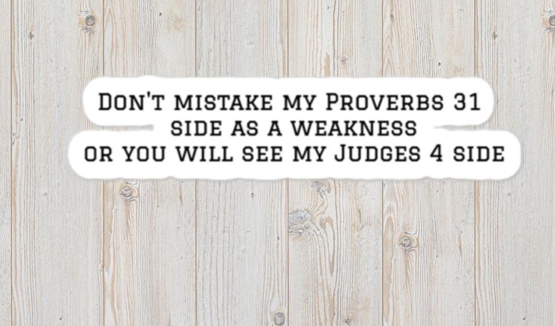 Proverbs 31 and Judges 4 Women Bubble-free Stickers - Etsy