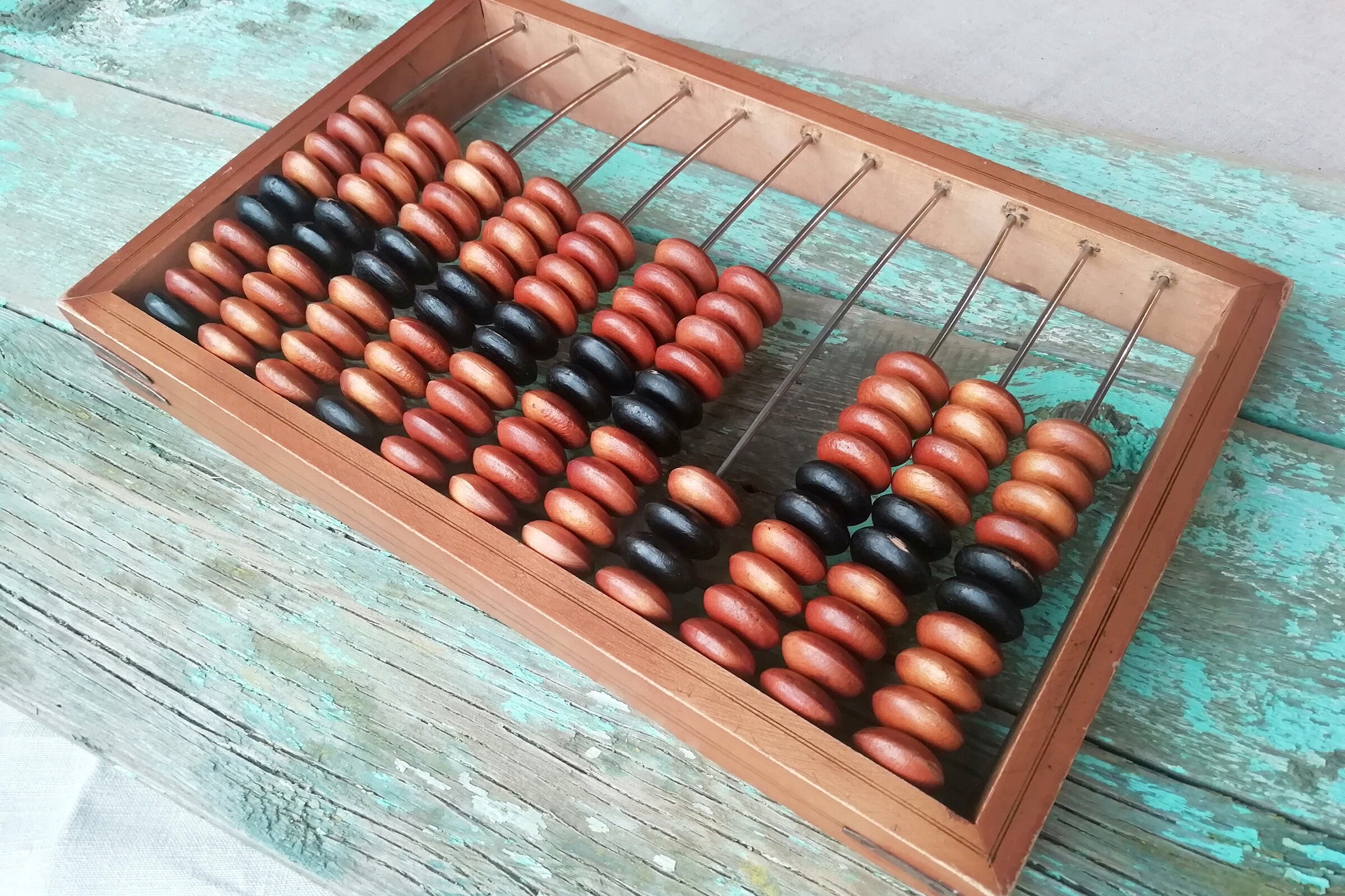 Große Vintage Holz Abakus sowjetischen Abakus 1970er Jahre | Etsy