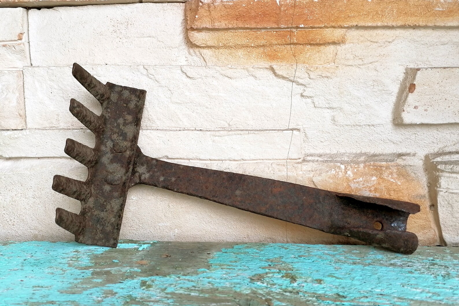 Cast iron potato fork Old farm garden tool. Vintage rusty | Etsy