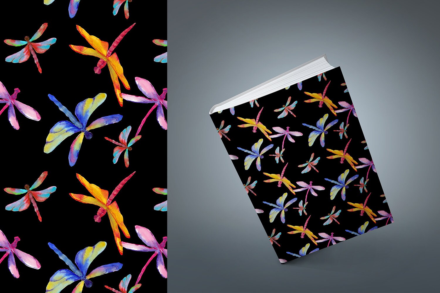 Watercolor Dragonflies Digital Paper/ Handpainted Dragonfly Printable ...