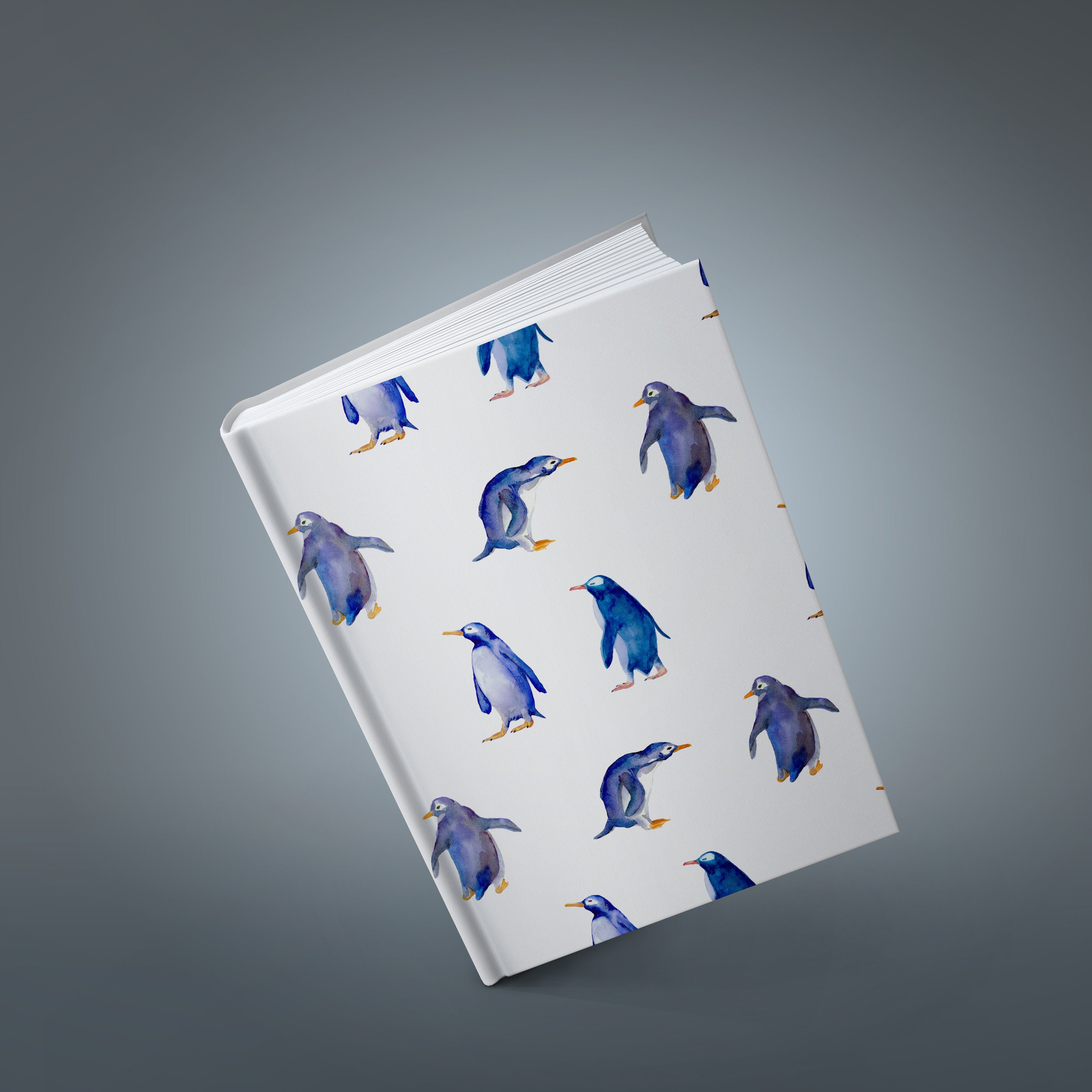 Penguin Digital Paper Pack / Watercolor Handpainted Animals Seamless ...