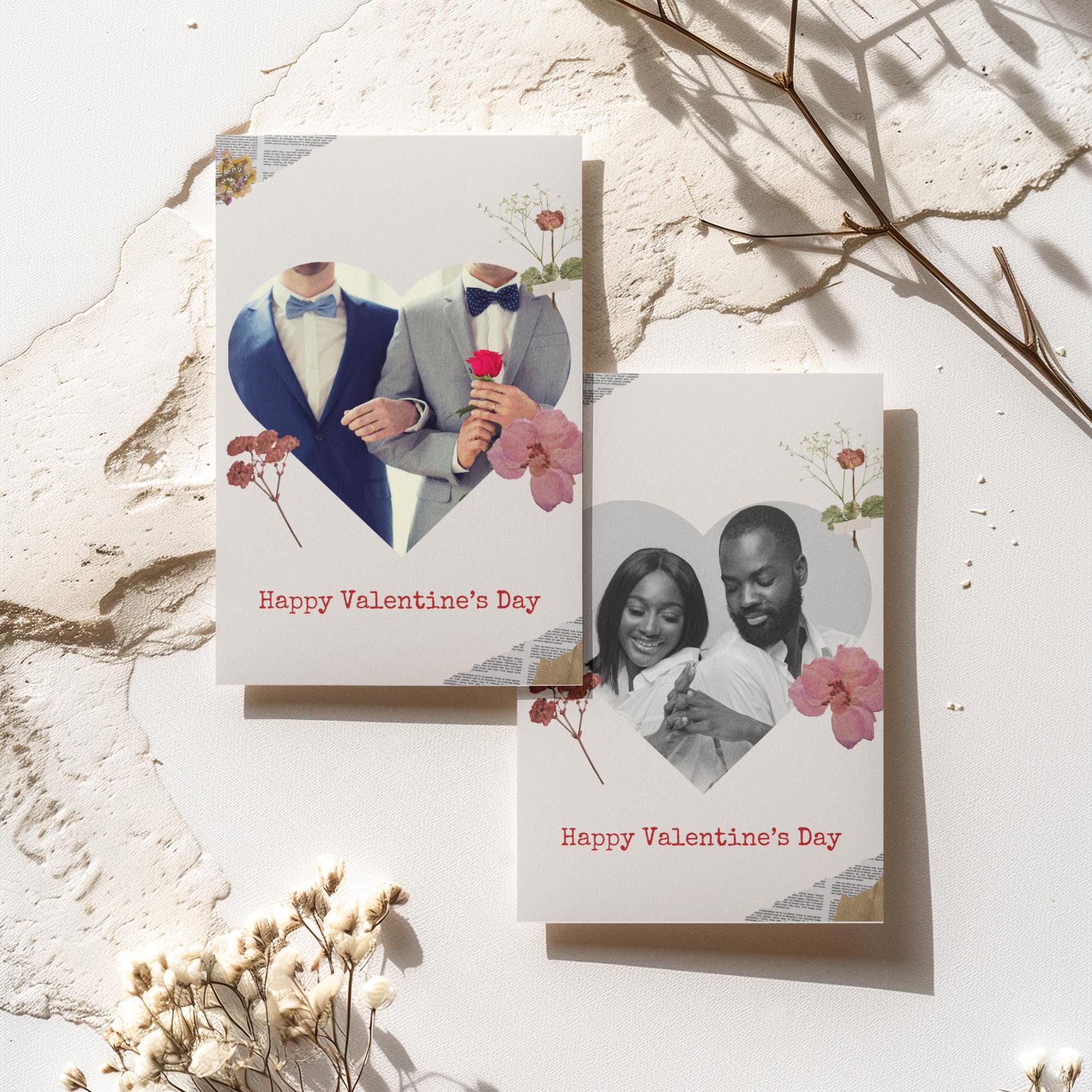 Personalized Photo Valentine's Day Card | Customized Valentine's Day ...
