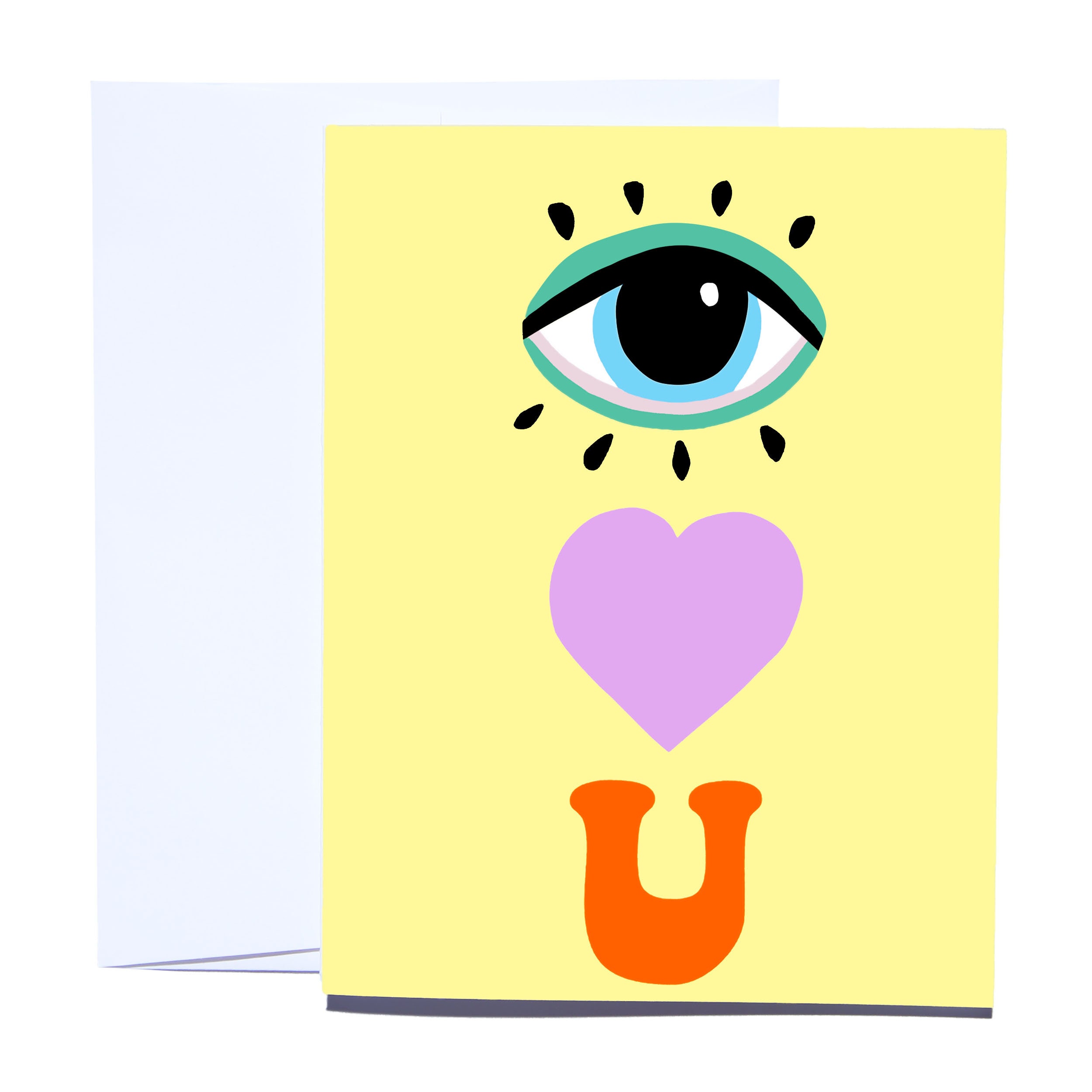 EYE Love You Personalized Valentines Day Card - Etsy.de