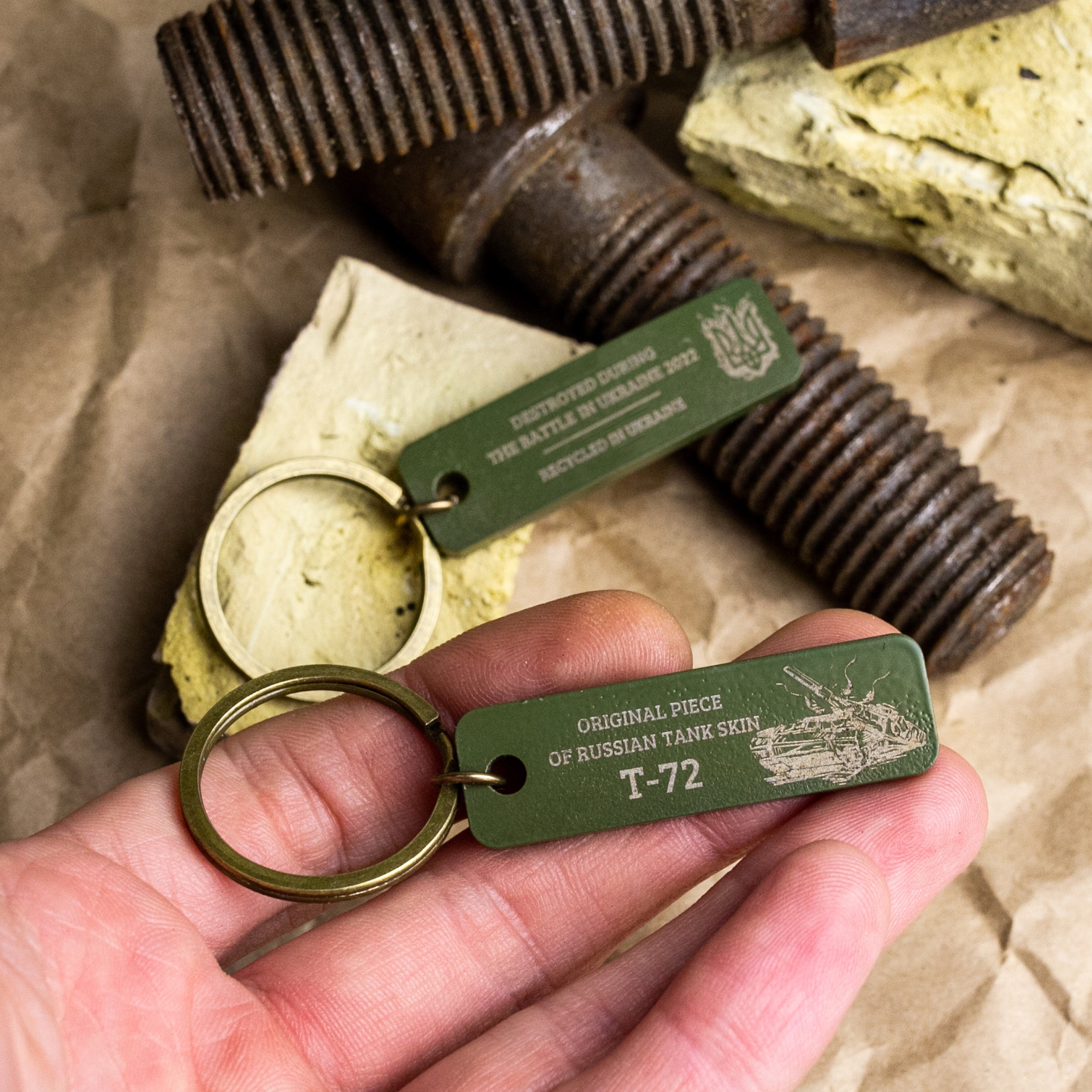Piece of Russian Tank Keychain Destroyed Tank Recycled in - Etsy Singapore