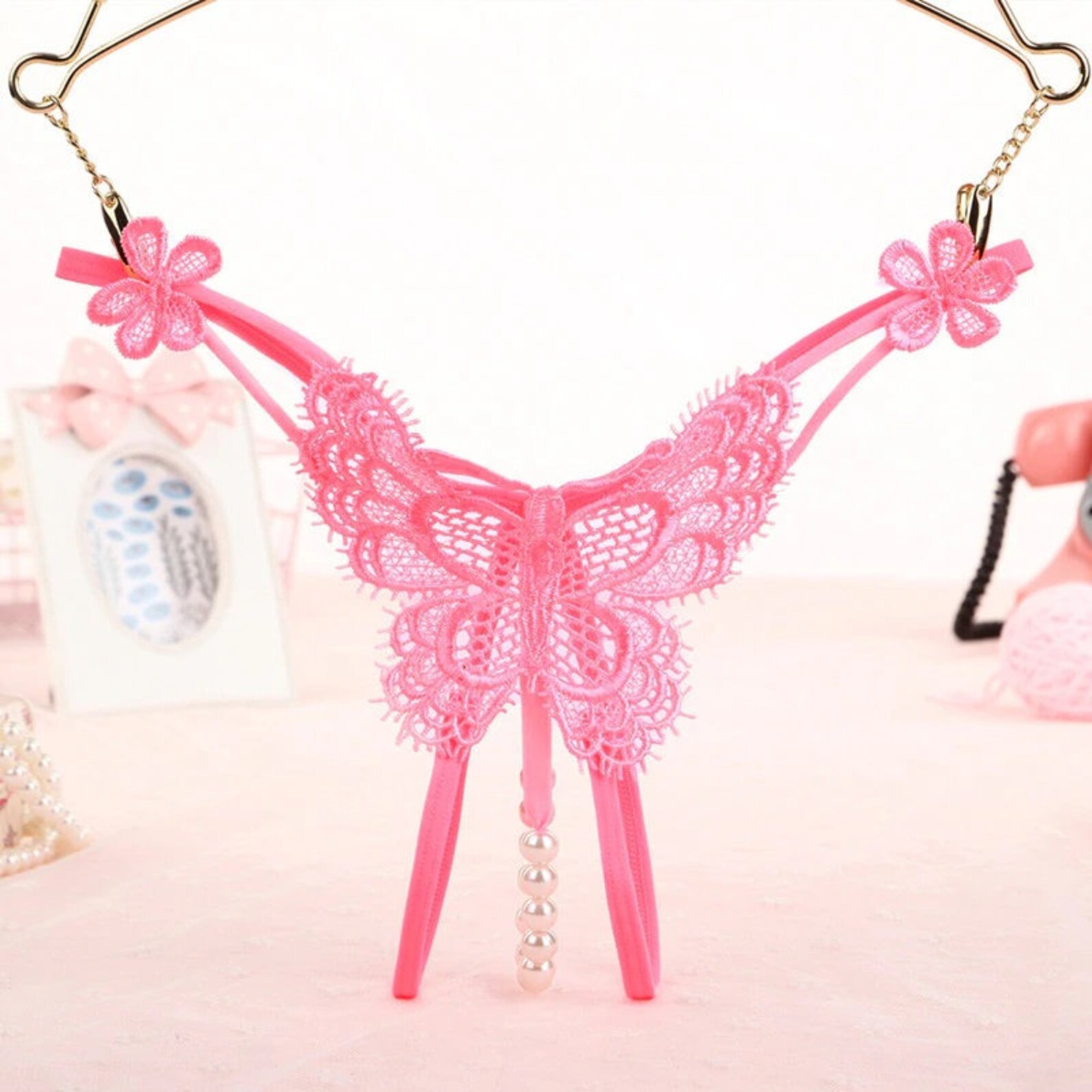 Crotchless Panties Beaded Panties Erotic Panties Sexy Panties Etsy