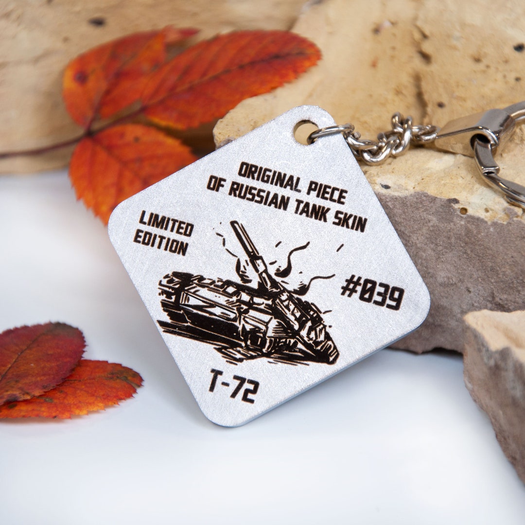 Ukraine War Memorabilia, Ukraine Keychain, Recycled Piece of Russian ...