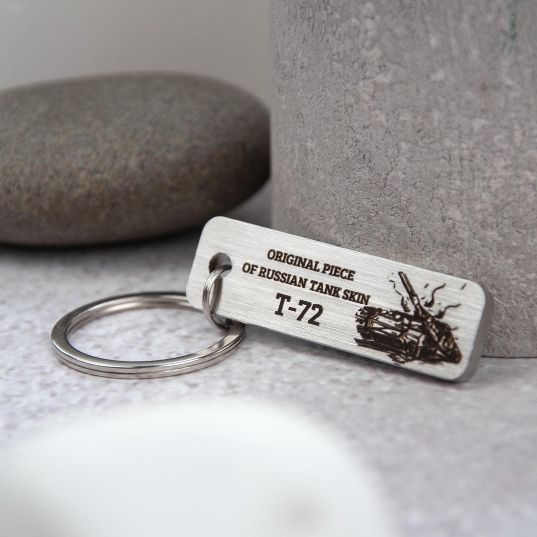 Custom Ukrainian Keychain Made in Russia Recycled in Ukraine, Christmas ...