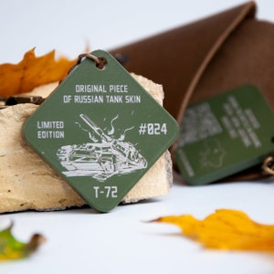 Ukraine Keychain, Piece of Russian Tank Skin, Made in Ukraine, Custom ...