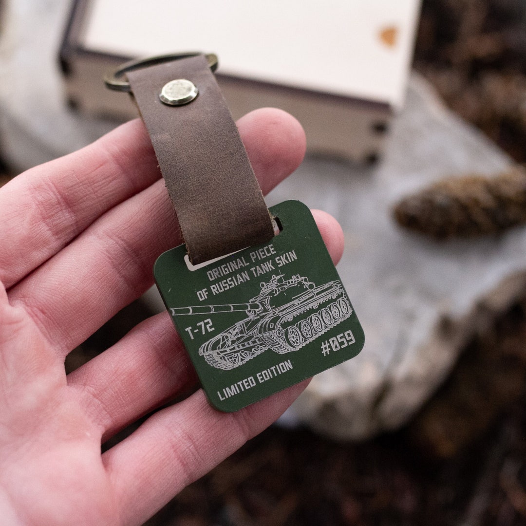 Military Gift for Dad or Boyfriend, Ukraine Keychain Made From Piece of ...